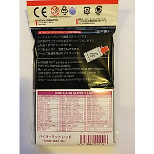 KMC Hyper Matte Sleeves (80-Pack), Red