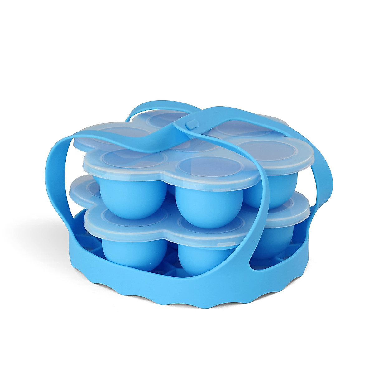 7Penn Silicone Egg Bite Molds Compatible with Instant Pot - 2-Pack Sous Vide Egg Bite Maker Accessory and Lifting Sling