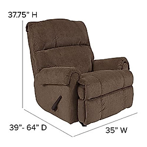 Flash Furniture Contemporary Kelly Bark Super Soft Microfiber Rocker Recliner