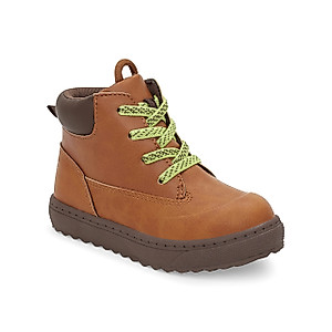 OshKosh B'Gosh Boy's Larry Fashion Boot, Brown, 9 Toddler