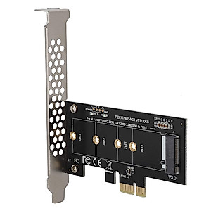 M.2 PCIe PCI E Adapter, M.2 to PCI E3.0 X1 Expansion Card,M2 SSD NGFF NVME (m Key) to PCIe 3.0 x 1 Adapter with Low Profile Bracket for Desktop PCI Express Slot