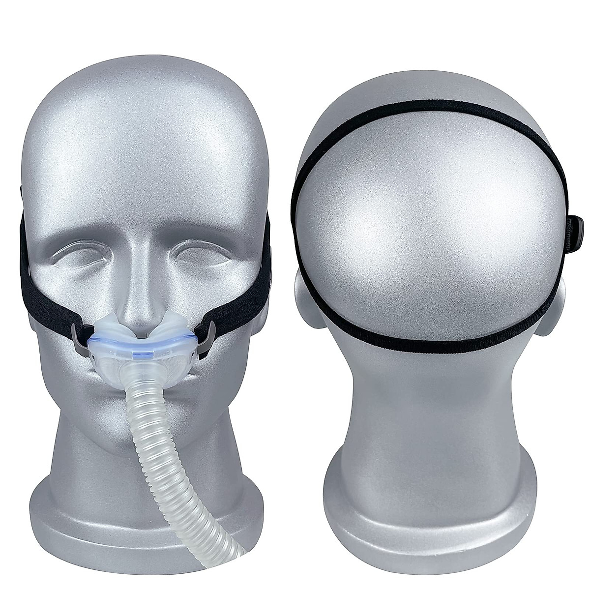 Airfit N30 P10 Headgear Straps Fully Adjustable CPAP Replacement Supplies Upgraded Headgear Straps for Resmed Airfit P10 N30 Airsense 10 Nasal Pillow Mask - 2 Pack Black