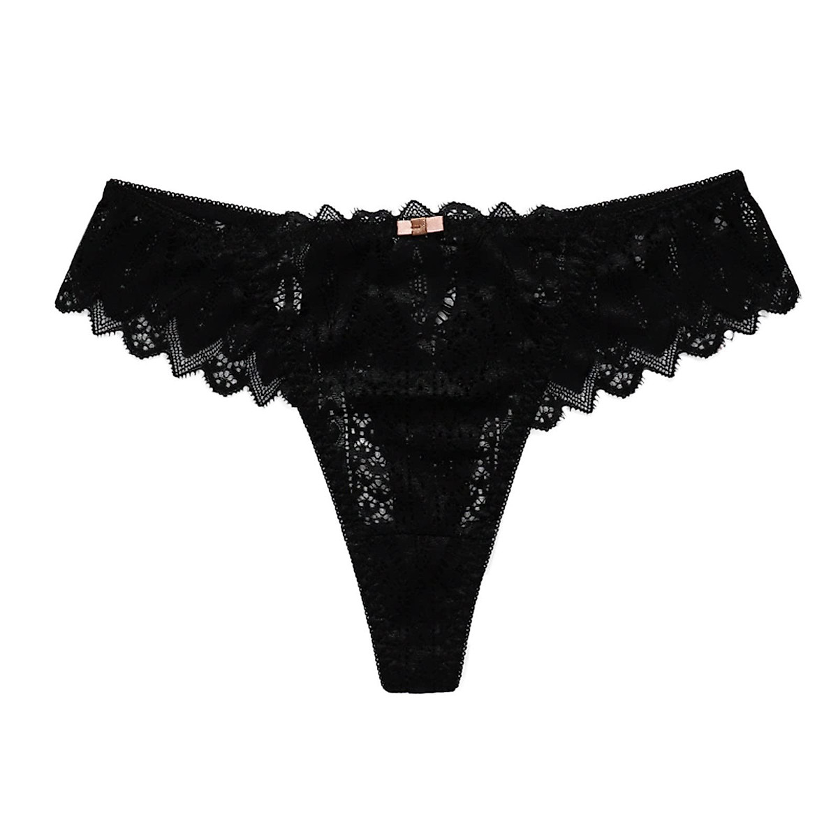 MASKE Remote Control Panties for Women Pleasure Panties for Women Lace Panty with Cross Front Detail Crochet Lace Lace Up