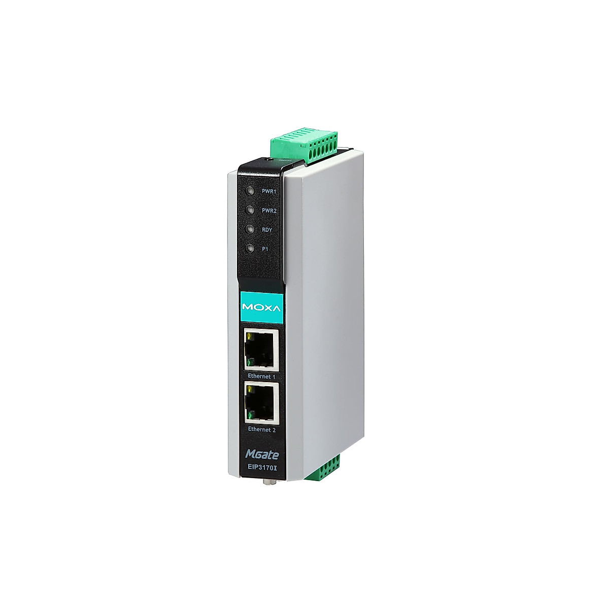 MOXA MGate EIP3170 1-Port DF1 to EtherNet/IP Gateway, 0 to 55°C Operating Temperature