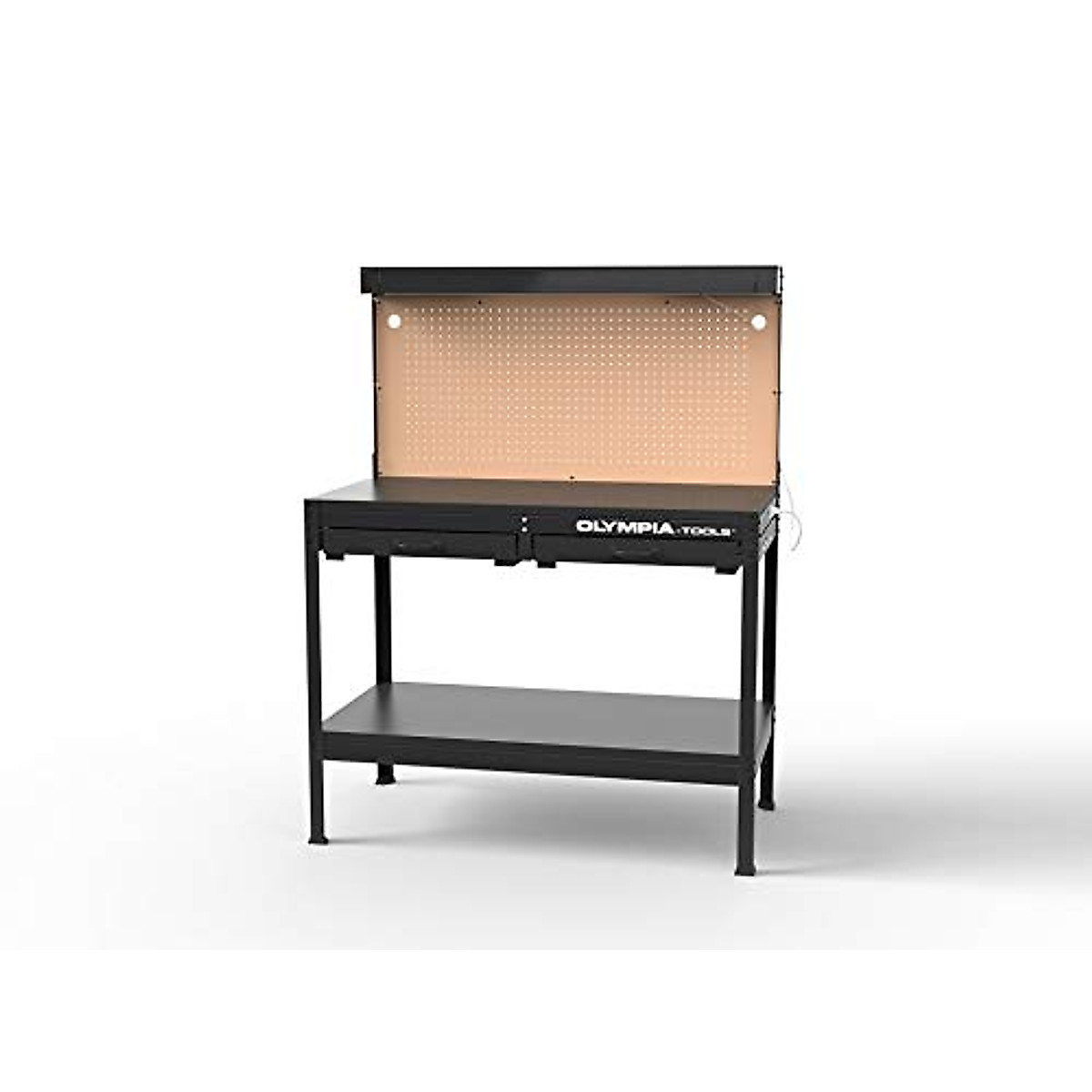 Olympia Tools Multipurpose Workbench with Light, 87-883-917 , Black