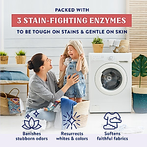 Ultra Concentrated Liquid Laundry Detergent Soap, 192 loads (96 oz), Long Lasting Scent, 90% Less Plastic, No Harsh Chemicals, Juniper Sandalwood, Defeats Stains & Odors, HE/Standard Compatible