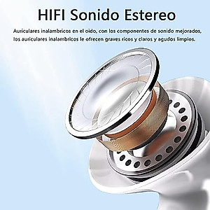 Wireless Earbuds, Bluetooth 5.3 Earphones with Active Noise Cancelling Air Buds Pods 3D Stereo in-Ear Built-in Mic IPX7 Waterproof Sport Headsets Bluetooth Headphones for iPhone/Android/airpod Case