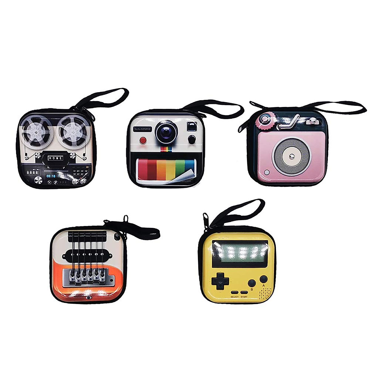 5 Pcs Small Portable Vintage Coin Purse Retro Wallet Key Case Change Purse Coin Bags boy's Coin Pouch for Girl's Christmas Gift
