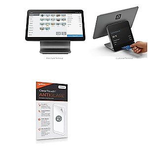 BoxWave Screen Protector Compatible With Square Register - ClearTouch Anti-Glare (2-Pack), Anti-Fingerprint Matte Film Skin for Square Register