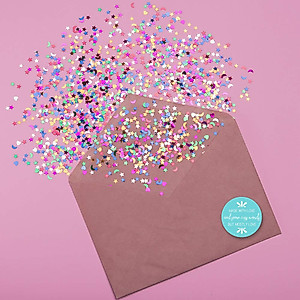 Funny Made With Love And Cuss Words Thank You Customer Appreciation Sticker Labels for Small Businesses, 60 1.5" Circle Stickers by AmandaCreation, Great for Envelopes, Postcards, Direct Mail, & More!