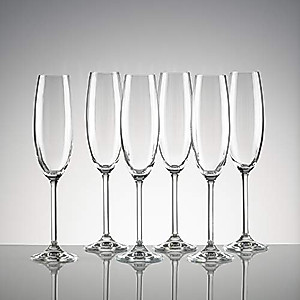 Lenox Tuscany Classics Set, Champagne Flutes, Buy 4, Get 6, 6 Count (Pack of 1), Clear,8 ounces.
