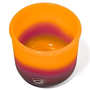Silipint: Silicone 10oz Lidded Bowls: 2 Pack Sun Storm - Unbreakable, Flexible, Sustainable, Microwave-Oven-Dishwasher, Non-Slip