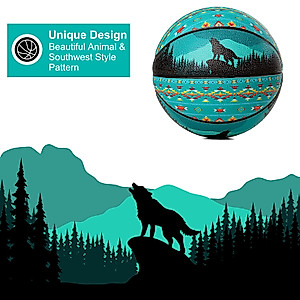 Nu Trendz Indoor-Outdoor Basketball 29.5", Composite Leather Basketball Size 7 Adult, Training Ball Team Basketball for Men and Women