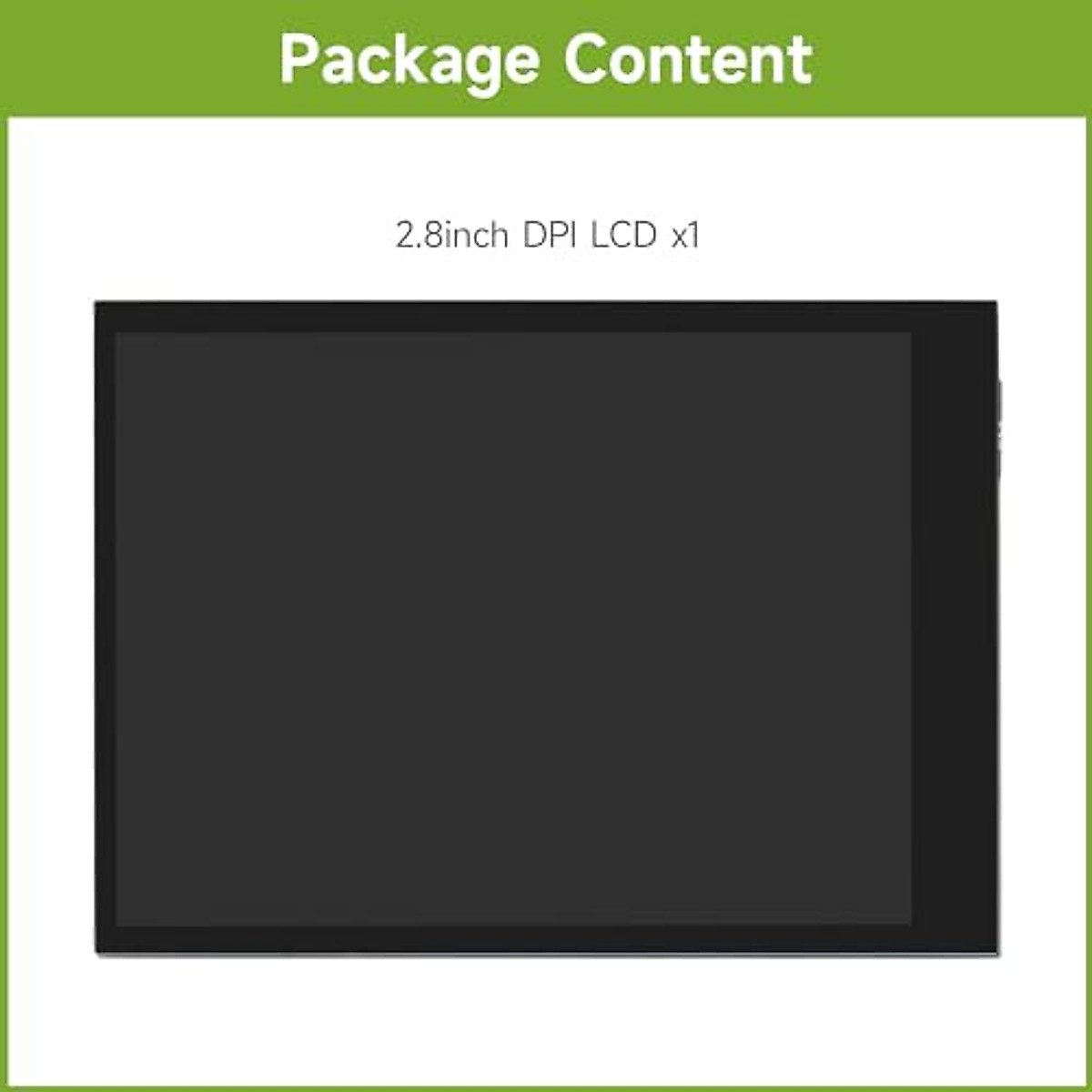 waveshare 2.8inch Screen LCD Compatible with Raspberry Pi 4B/3B+/3B/2B/B+/A+/Zero/Zero W/WH/Zero 2W 480×640 Resolution DPI IPS 5-Points Capacitive Touch Control Optical Bonding Toughened Glass Cover