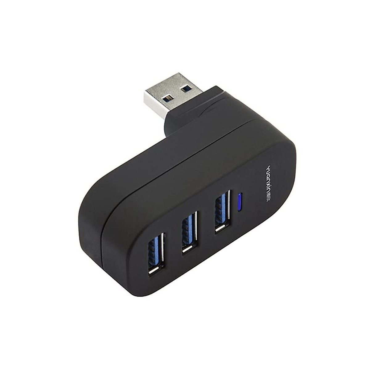 Sudroid USB Port Splitter, 3 Port USB 3.0 Expander Splitter [90°/180° Degree Rotatable] for Laptop, Xbox, Wii, PS3, PC, MAC, Mac Book, Tablet, Tab, Console, Printer, Camera(Black)