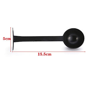 2pcs 10g 2-in-1 Plastic Coffee Measuring Spoon Coffee Scoop for Ground Coffee Tea Salt Dessert Sugar with Pressed Bottom Cooking Spoon Tool Accessories