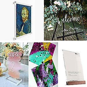 ALPOSUN Acrylic Sheet 12” x 12” x 1/8”, 2 Pack Clear Cast Plexiglass Sheets, Glass Alternative for DIY Display Projects, Sign, Stand, Photo Frames, Handcraft, Painting