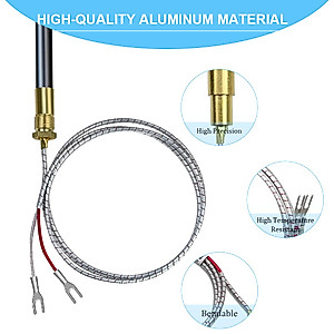 gtpartes 36" 750mv Thermopile Generator Compatible with Pitco Southbend and Anets Gas Fireplace Water Heaters Gas Fryer Cluster 60125501 Replacement Part Number h5882 60J79 60J7901 R942 2103-512 5pcs