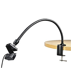 25 inch Flexible Jaw Arm Clamp Mount Holder Stand Compatible with Logitech Webcam C920s C925e C922 C930 C615 Brio StreamCam