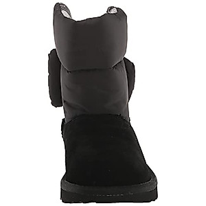 UGG Girls K Bailey Bow Maxi Fashion Boot, Black, 7 Toddler