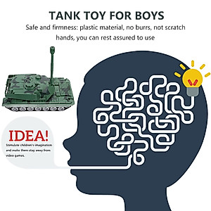 Toddmomy Tank Models Toy Tank Plastic Tanks Kids Toys Mini Tank Toy Vehicle Toys Deck Decorations for Kids Boys Girls