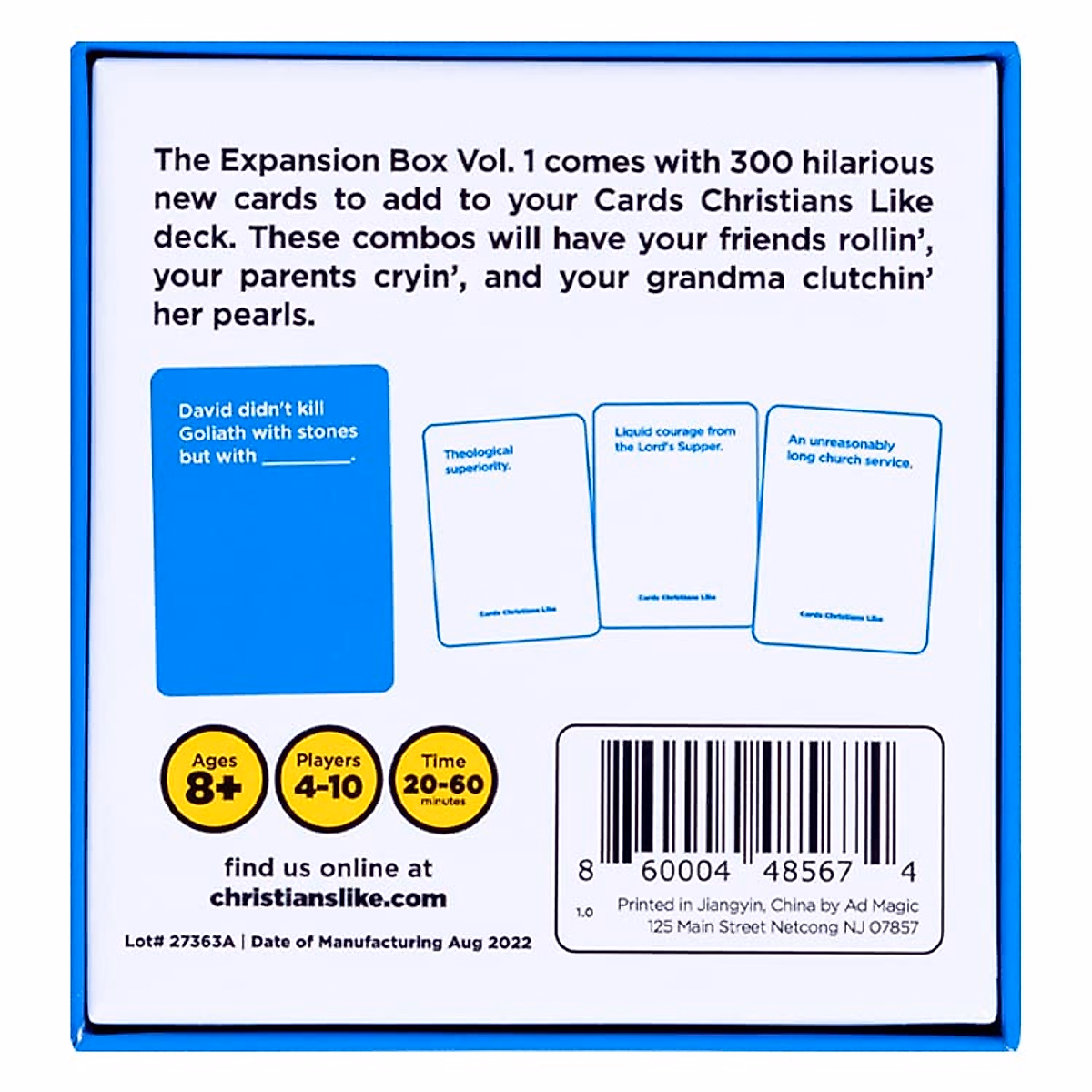 Cards Christians Like: The Expansion Box Vol. 1 • 300-Card Expansion • A Party Game for Church People