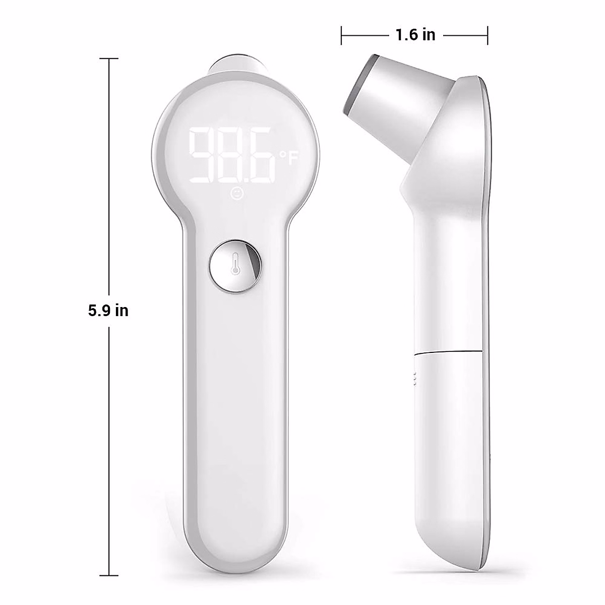 FDoc Forehead Thermometer for Babies, Adults, Children, 1 Second Results, Infrared IR Digital Thermometer to Measure Fever in Humans