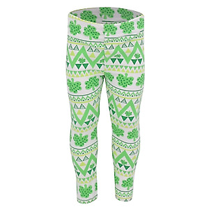 Unique Baby Girls St Patrick's Day Pinch Proof Legging Set (7/XXL, Green)