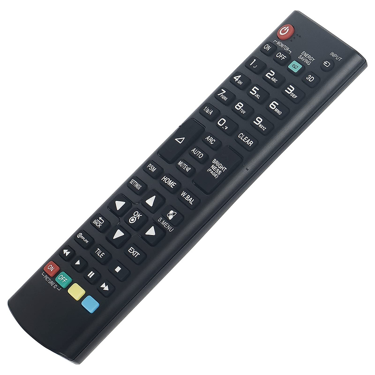 Beyution AKB75095362/AKB74475496/AKB73975748 Replace Remote Control fit for LG Monitor Signage TV 47LS53A 55LS55A 32LS53A 42LS55A 65LS53A 42LS53A 55LS53A 47LS55A 55UH5B 65UH5B 55WL30MSD 60WL30MS