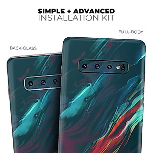 DesignSkinz Liquid Abstract Paint Remix V16 Protective Vinyl Decal Wrap Skin Cover Compatible with The Samsung Galaxy S20 (Screen Trim & Back Glass Skin)