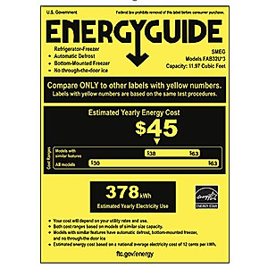 SMEG FAB32URBL3 FAB32 Retro Style Refrigerator, Black