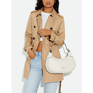 COACH Women's Mara Leather Hobo, Chalk