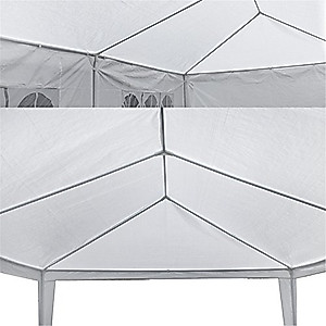 F2C 10 x30 Outdoor Gazebo White Canopy with sidewalls Party Wedding Tent Cater Events Pavilion Beach BBQ Event(10'X30')