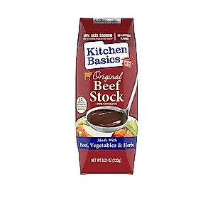Kitchen Basics Original Beef Stock, 8.25 oz Carton, (Pack of 12)