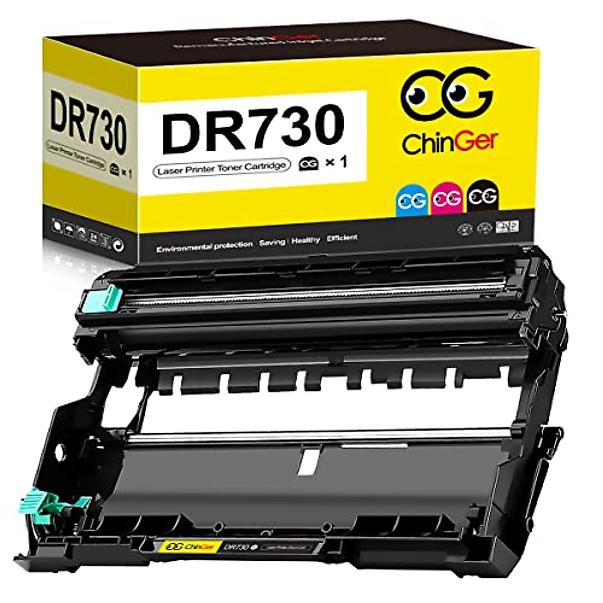 CG CHINGER (NO Toner) Compatible Drum Unit Replacement for Brother DR730 DR-730 for HL-L2350DW HLL2395DW HLL2390DW HL-L2370DW HL-L2370DWXL MFC-L2750DW MFC-L2750DWXL MFC-L2710DW Printer