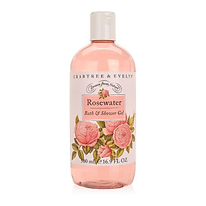 Crabtree & Evelyn Bath and Shower Gel, Rosewater, 16.9 Fl Oz