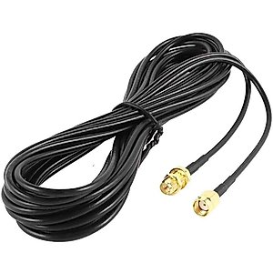 eoocvt 33ft RP-SMA Male to Female WiFi Antenna Connector Extension Cable - 10meters Long