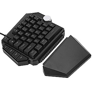 070 44 Keys One Handed Keyboard, RGB Backlight Mechanical Keyboard, Gaming Keyboard for PC, Computer Peripherals