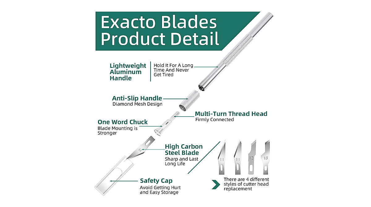 Exacto Knife Set & Craft Mat Kit | 55-PC Precision Art