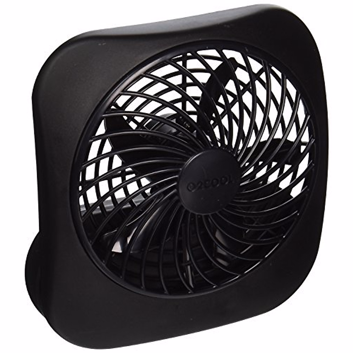 Treva 5-Inch Portable Desktop Battery Powered Fan, 2 Cooling Speeds with Compact Folding & Tilt Design (Black)