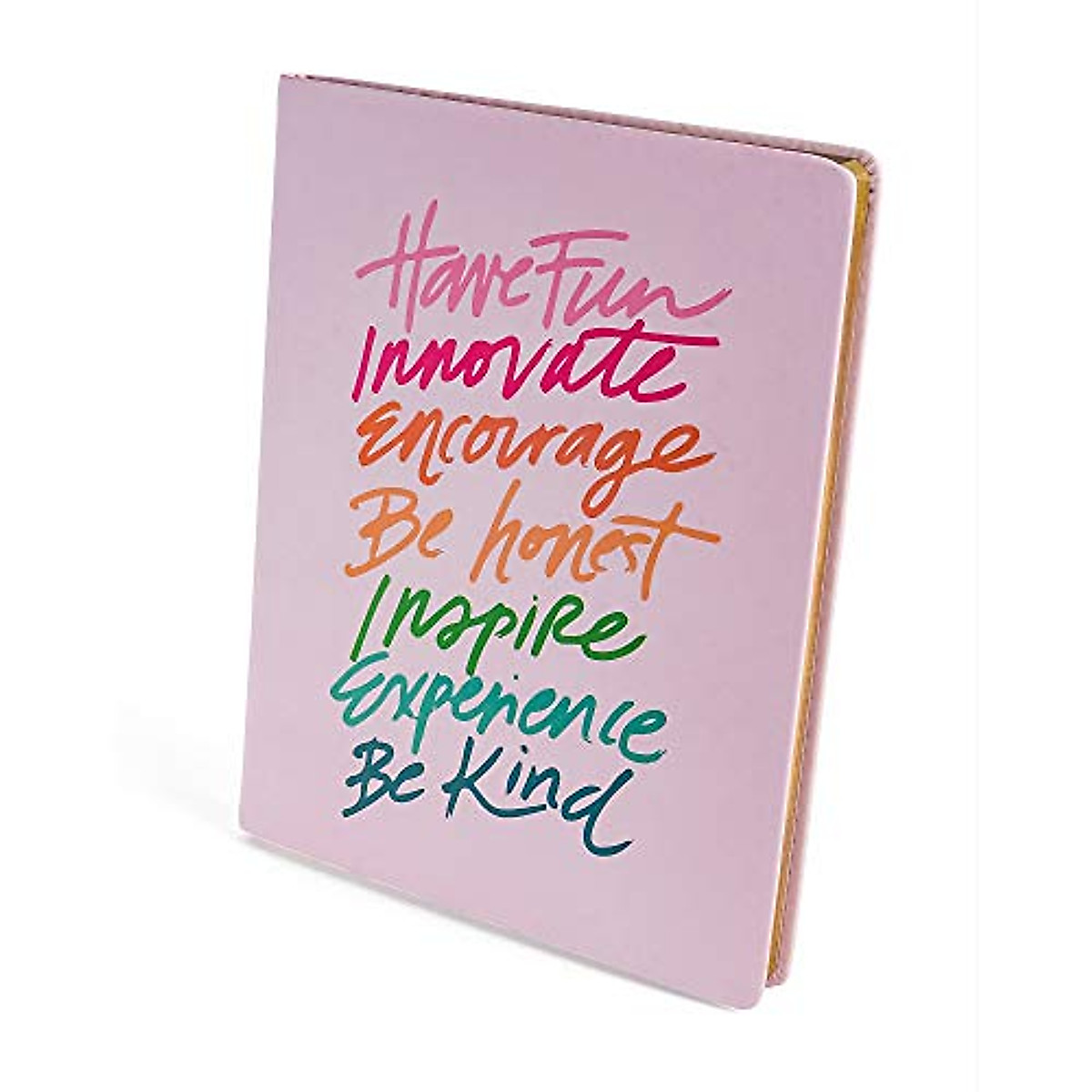 Eccolo Large Lined Journal Notebook, Hardbound Cover, Writing Journal, 256 Ruled White Pages, Gilded Edges, Ribbon Bookmark, Lay Flat, Desk Size for Work or School (Pink, 8x10 inches)