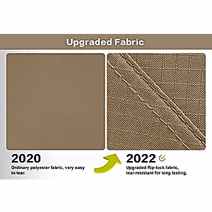 ABCCANOPY 10x12 Outdoor Gazebo - Patio Gazebo with Mosquito Netting, Outdoor Canopies for Shade and Rain for Lawn, Garden, Backyard & Deck (Khaki)