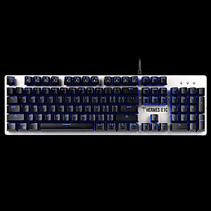 GAMDIAS Hermes E1C Multi-Color Mechanical Keyboard and Mouse Combo with Mouse Mat, Wired RGB Gaming Keyboard, for Gamers