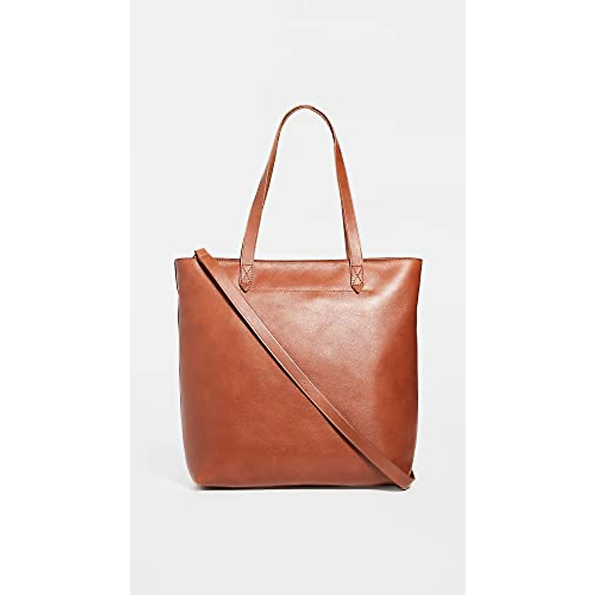 Madewell Women's The Zip-Top Medium Transport Tote, English Saddle, Tan, Brown, One Size