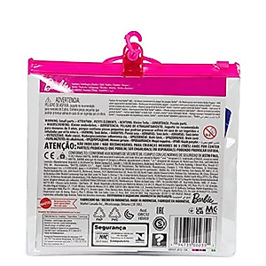 Barbie Fashions 2-Pack Clothing Set, 2 Outfits for Barbie Doll Includes Color-blocked Shirt with Checkered Skirt, a “GRL PWR” Blue Sweatshirt Dress & 2 Accessories, Gift for Kids 3 to 8 Years Old