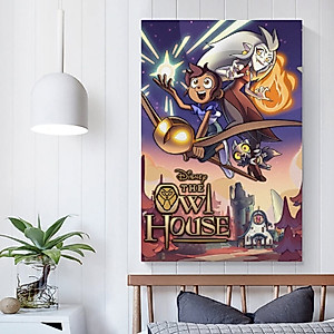 Fotuven Owl House Cartoon Character Classic Poster Canvas Art Poster Poster Decorative Painting Canvas Wall Art Living Room Posters Bedroom Painting 12x18inch(30x45cm)
