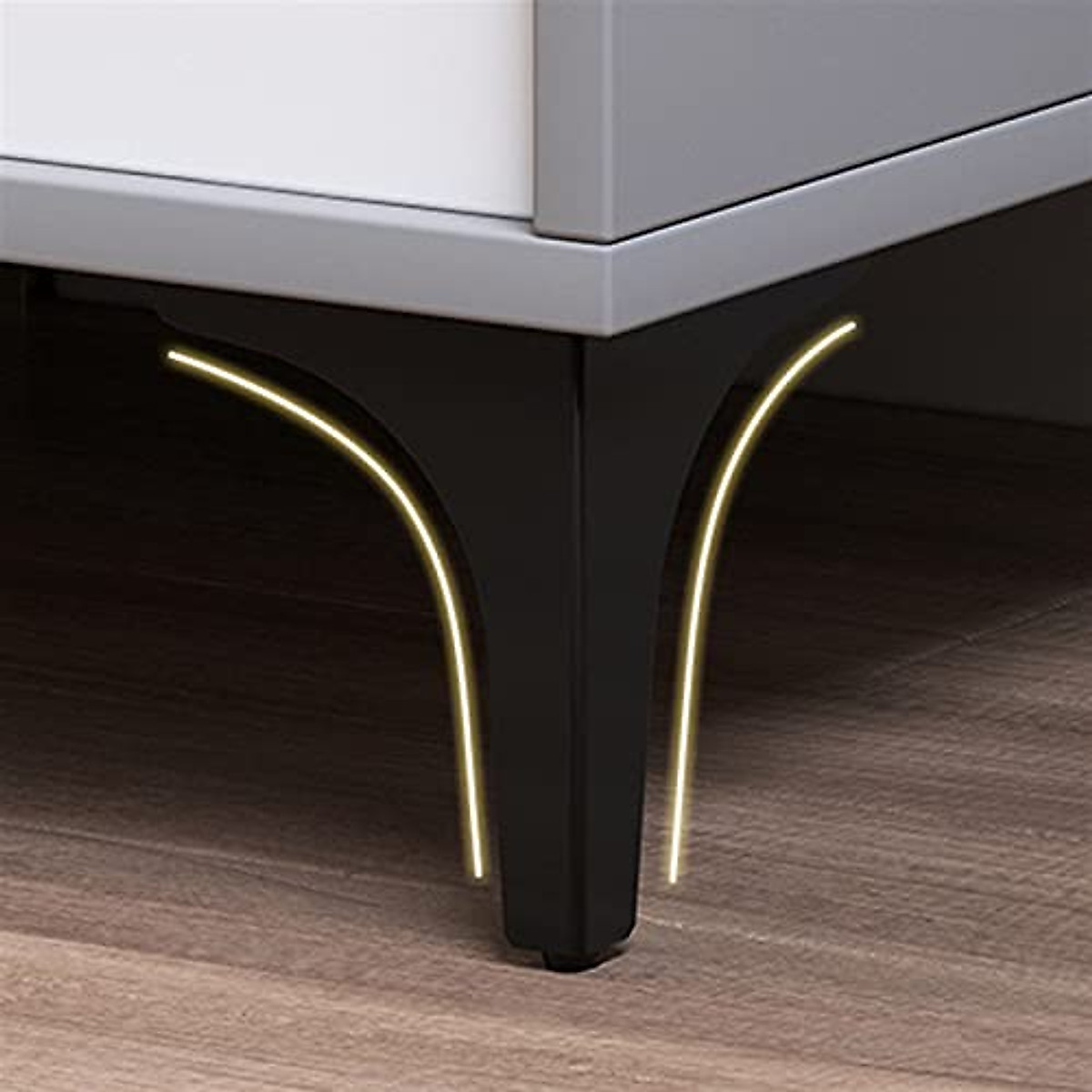 HIGOH Bedside Table Bedside Table Furniture Bedroom Desk Office Filing Cabinet Desk