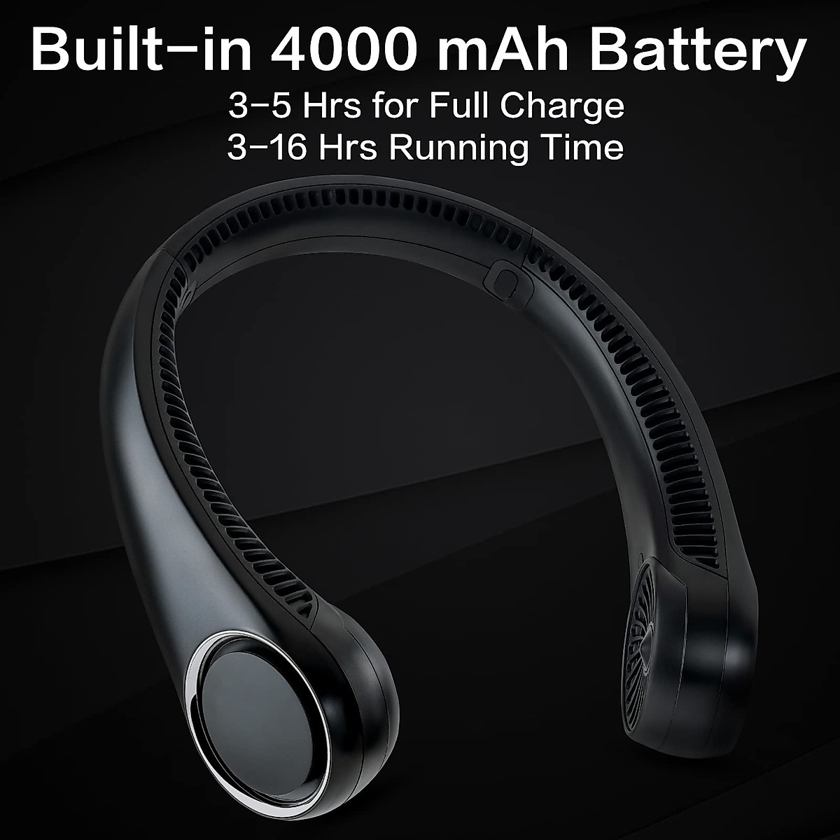 Dreamy Cubby Portable Neck Fan,Hands Free 360° Bladeless Small Fan Rechargeable Battery Operated,Wearable Cooling USB Personal Fan for Men Women Travel Hiking Outdoor