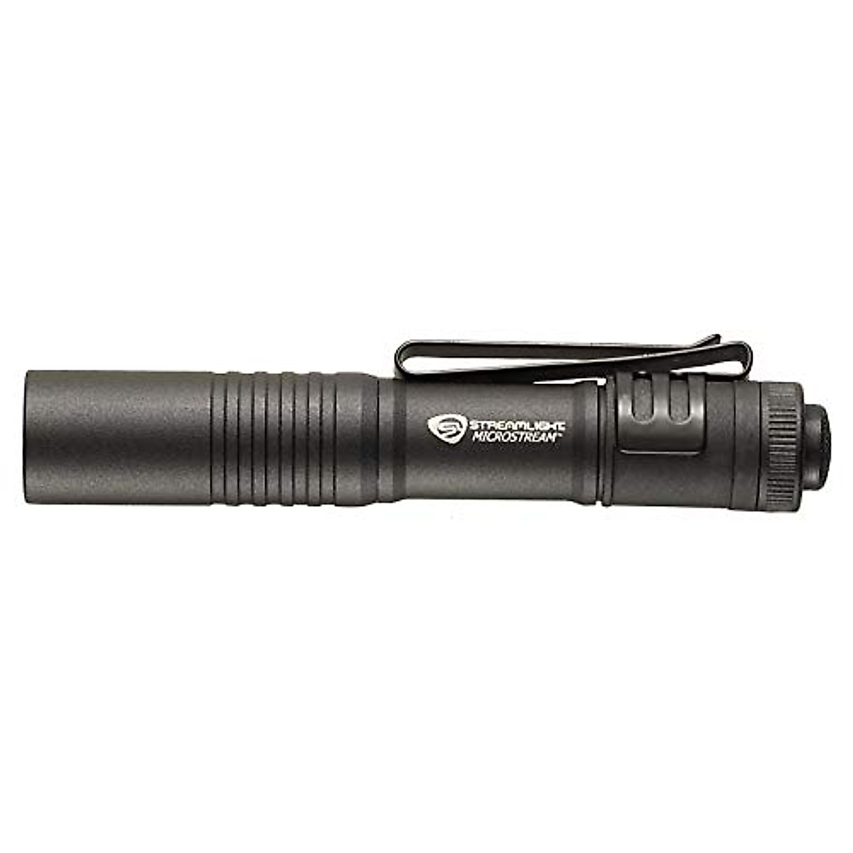 Streamlight MicroStream Ultra-compact Aluminum body with AAA alkaline battery, 3.5 Inch - 1.04 oz - 45 Lumens - 66318, Black