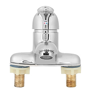 Single Hole Bathroom Faucet, G1/2 Zinc Alloy and ABS Hot and Cold Water Mixing Sink Faucet, Single-Handle Bathroom Faucet